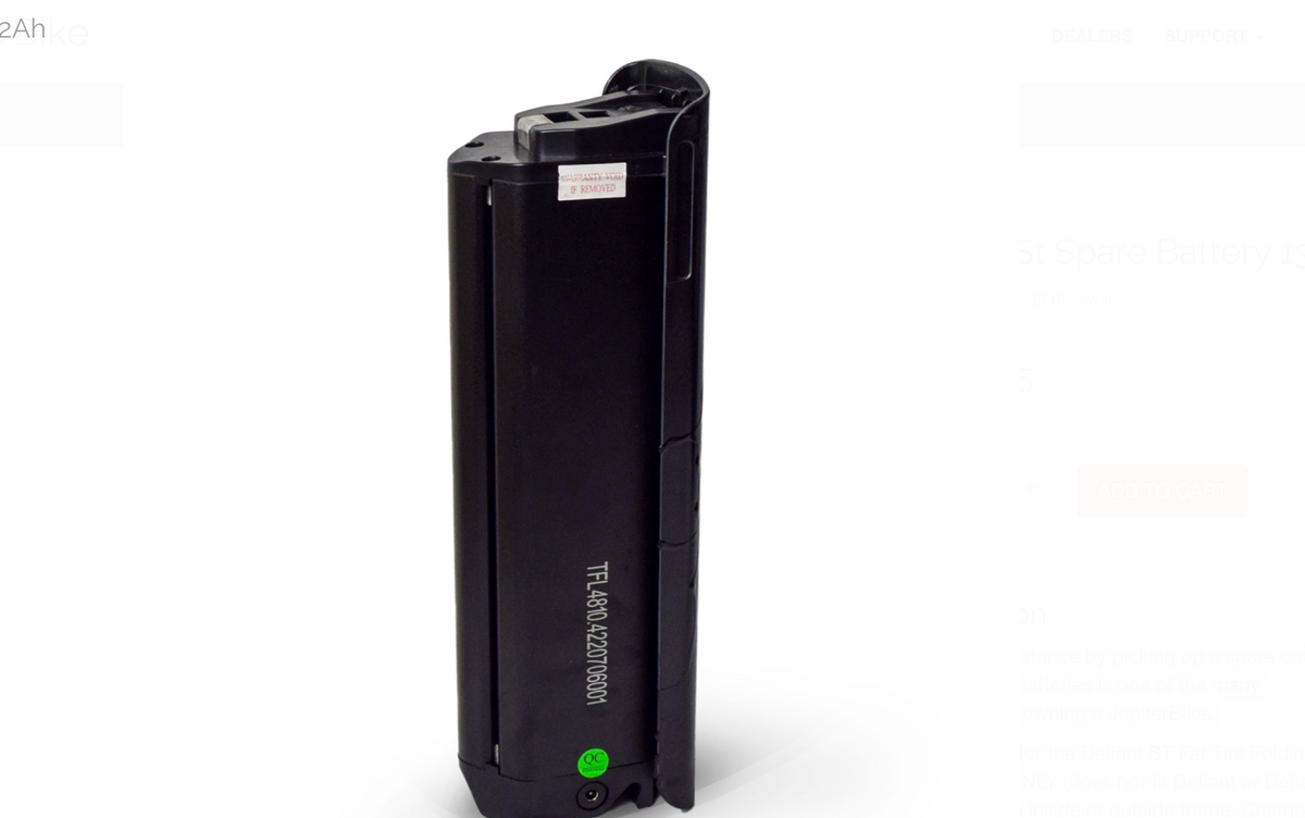Jupiter Defiant St Spare Battery 13.2 Ah – Energy eBikes